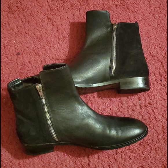 Avellini | Shoes | Woman Black Leather Ankle Boots | Poshmark